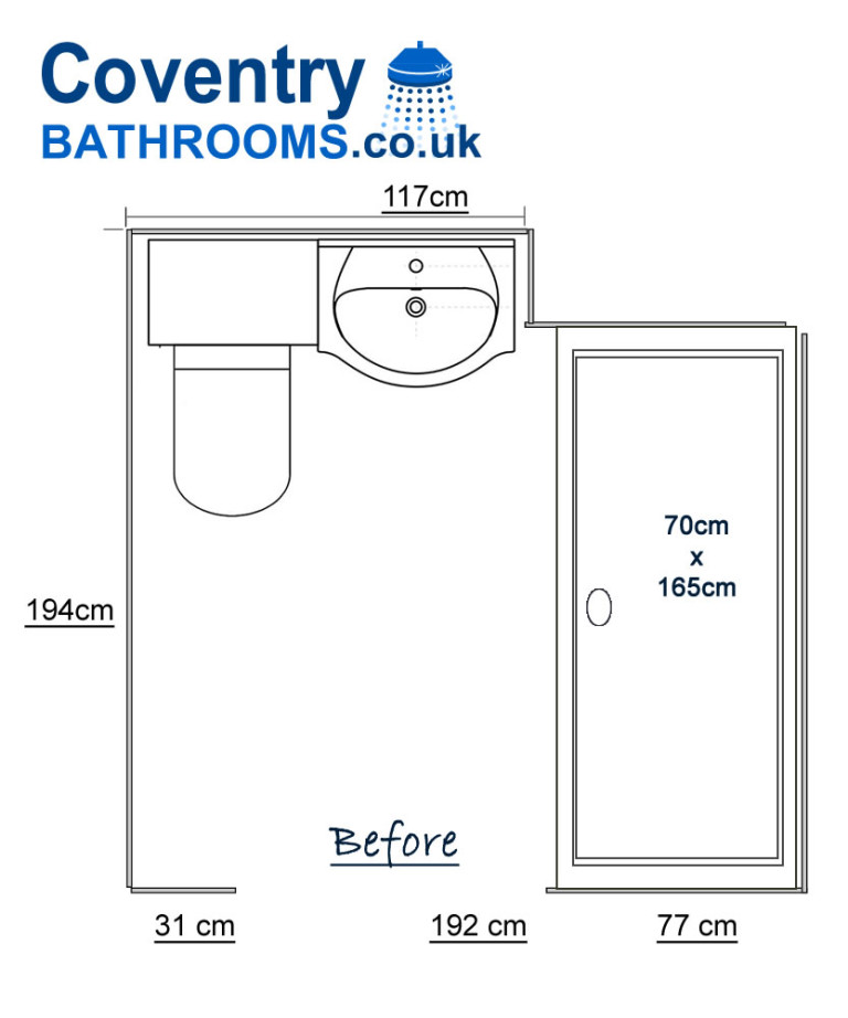 Walk In Shower with Modern Toilet and Basin with Storage